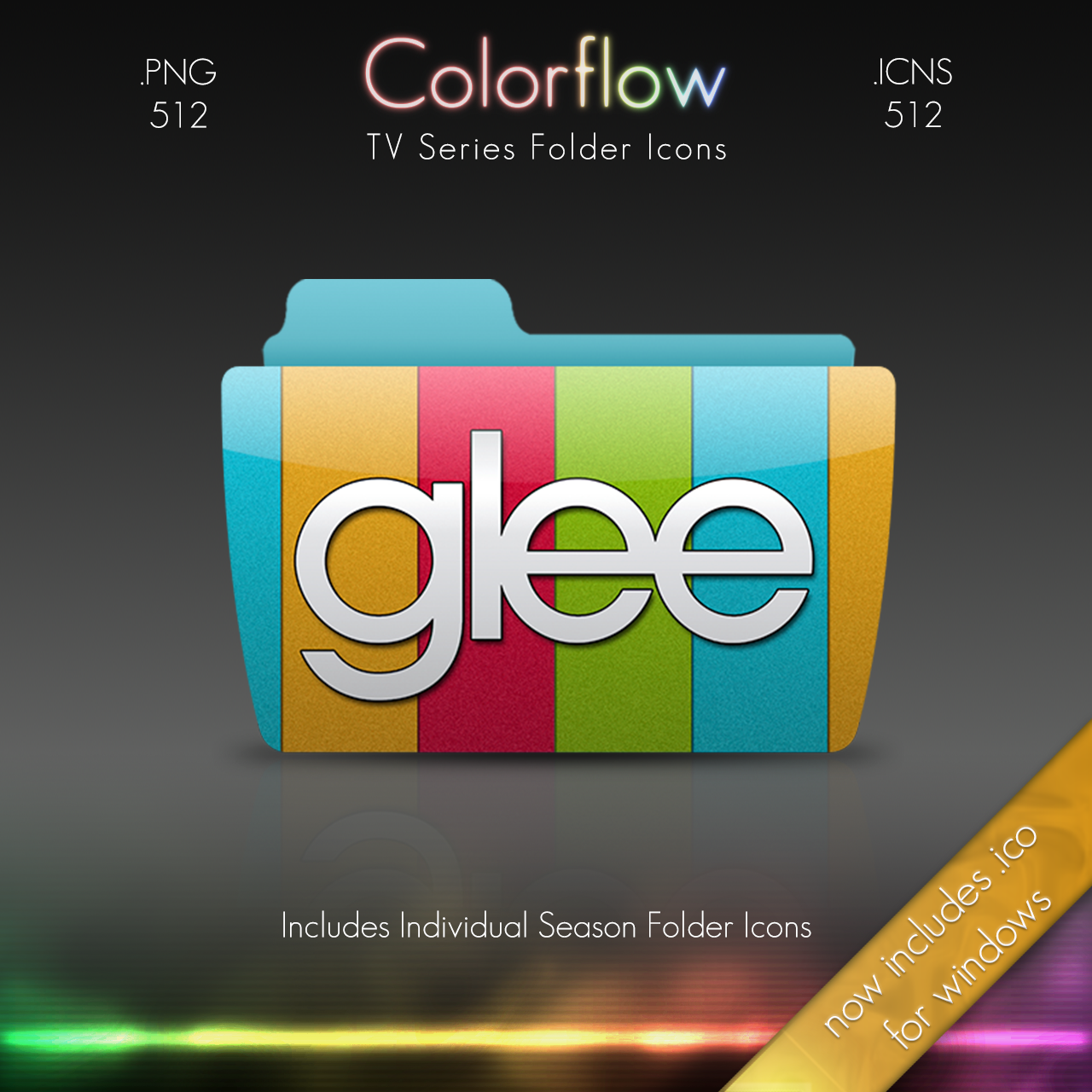 Colorflow TV Folder Icons: Glee by Crazyfool16 on DeviantArt