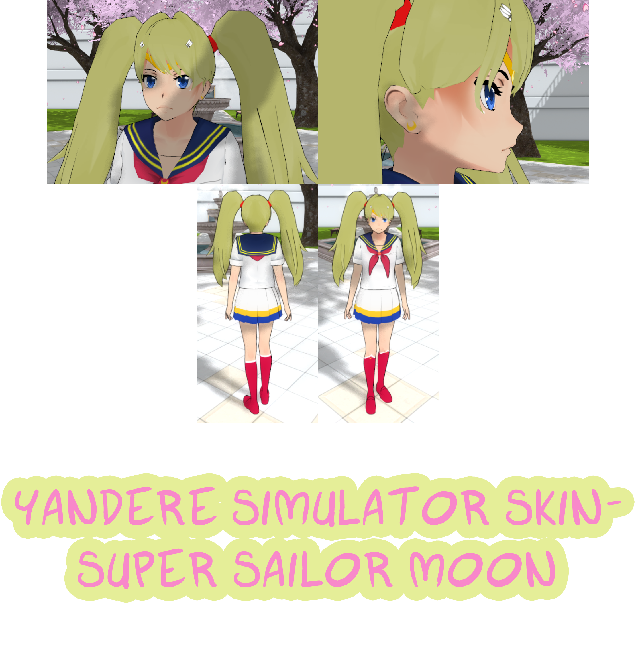 Yandere Simulator- Super Sailor Moon Skin by ImaginaryAlchemist on ...