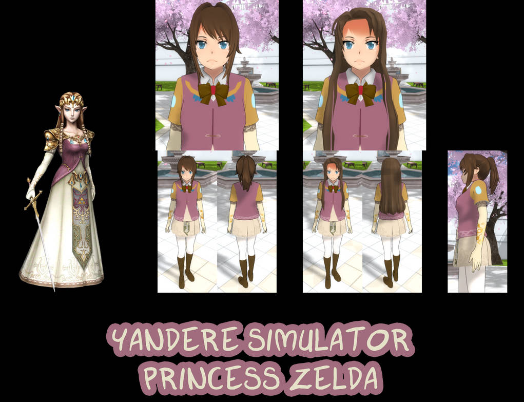Yandere Simulator- Princess Zelda Skin by ImaginaryAlchemist on DeviantArt