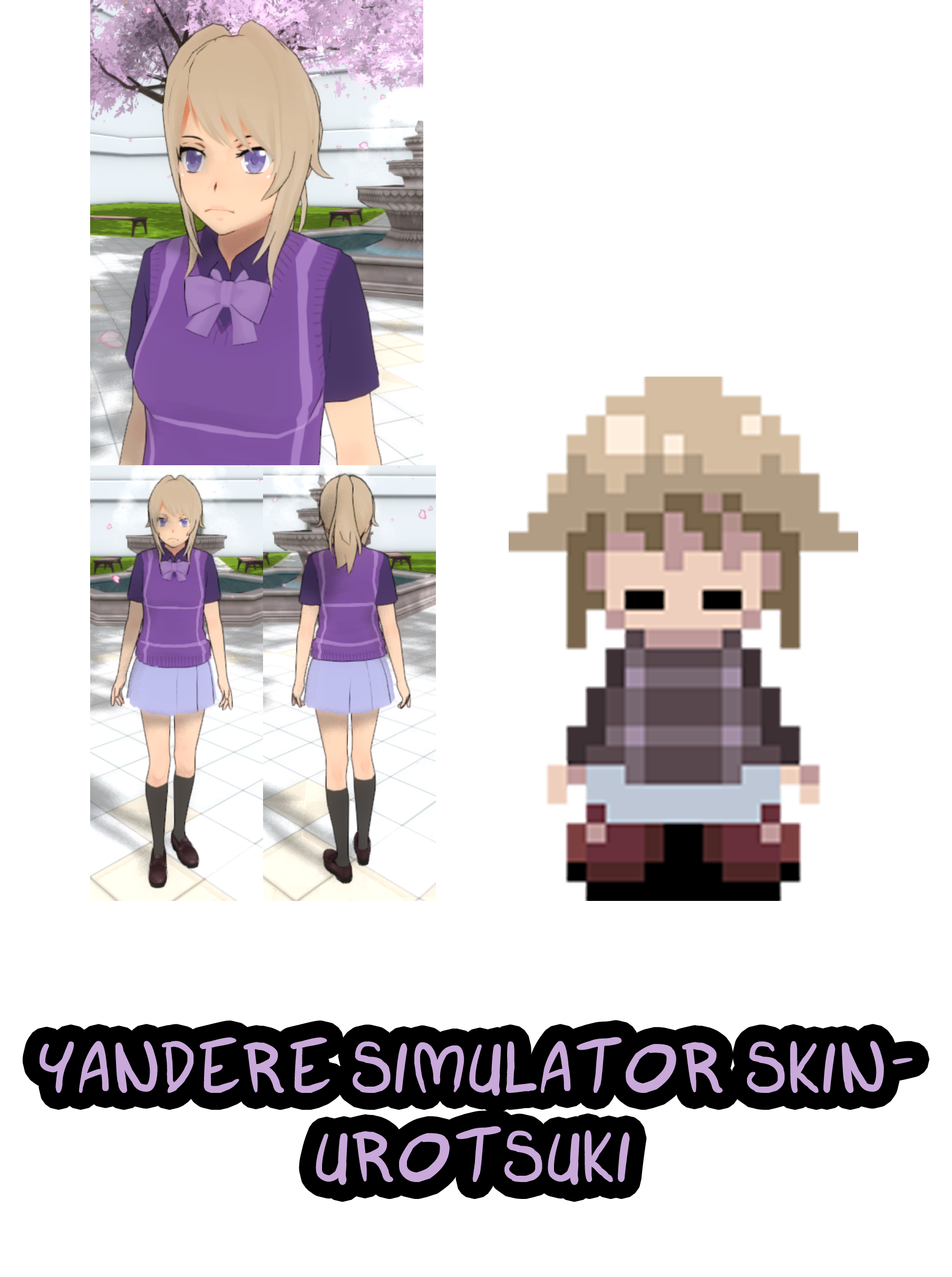 Yandere Simulator- Urotsuki Skin by ImaginaryAlchemist on DeviantArt