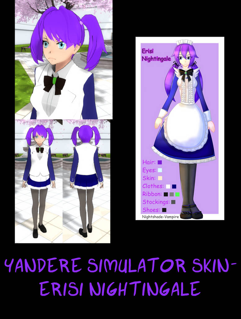 Yandere Simulator- Erisi Nightingale Skin by ImaginaryAlchemist on ...