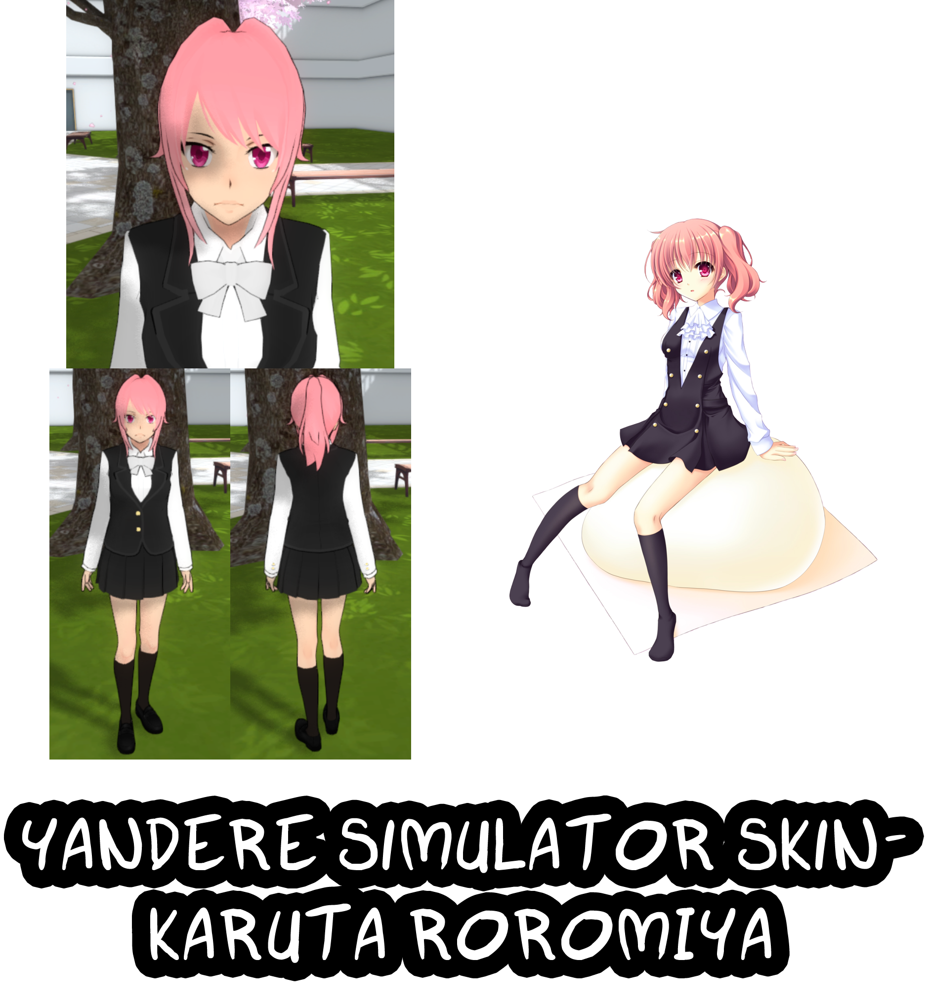 Yandere Simulator- Karuta Roromiya Skin by ImaginaryAlchemist on DeviantArt