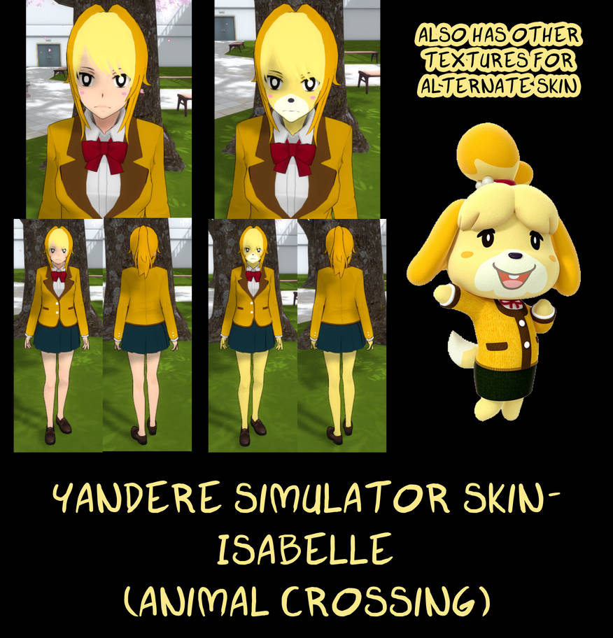 Yandere Simulator- Isabelle Skin by ImaginaryAlchemist on DeviantArt