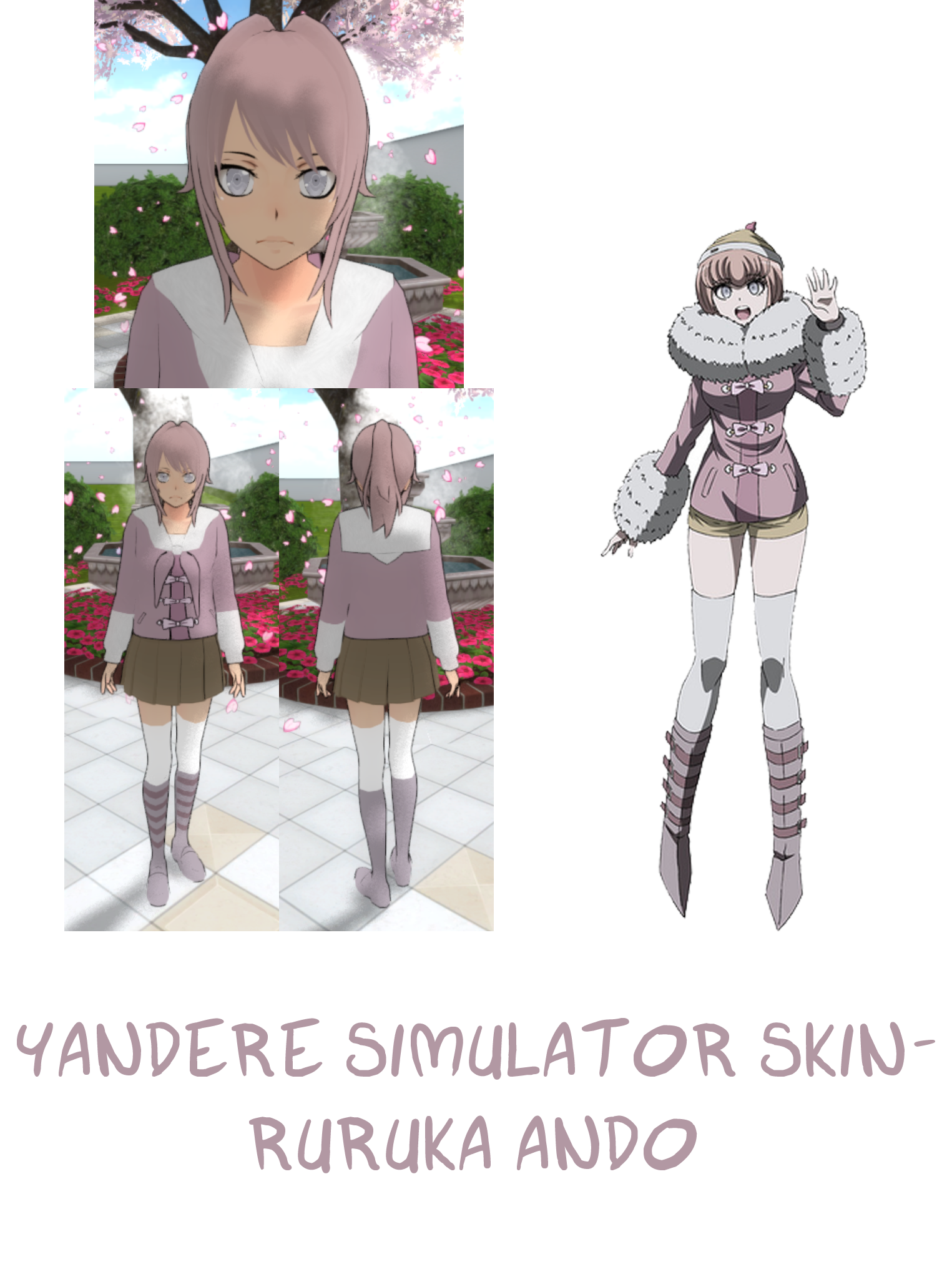Yandere Simulator- Ruruka Ando Skin by ImaginaryAlchemist on DeviantArt