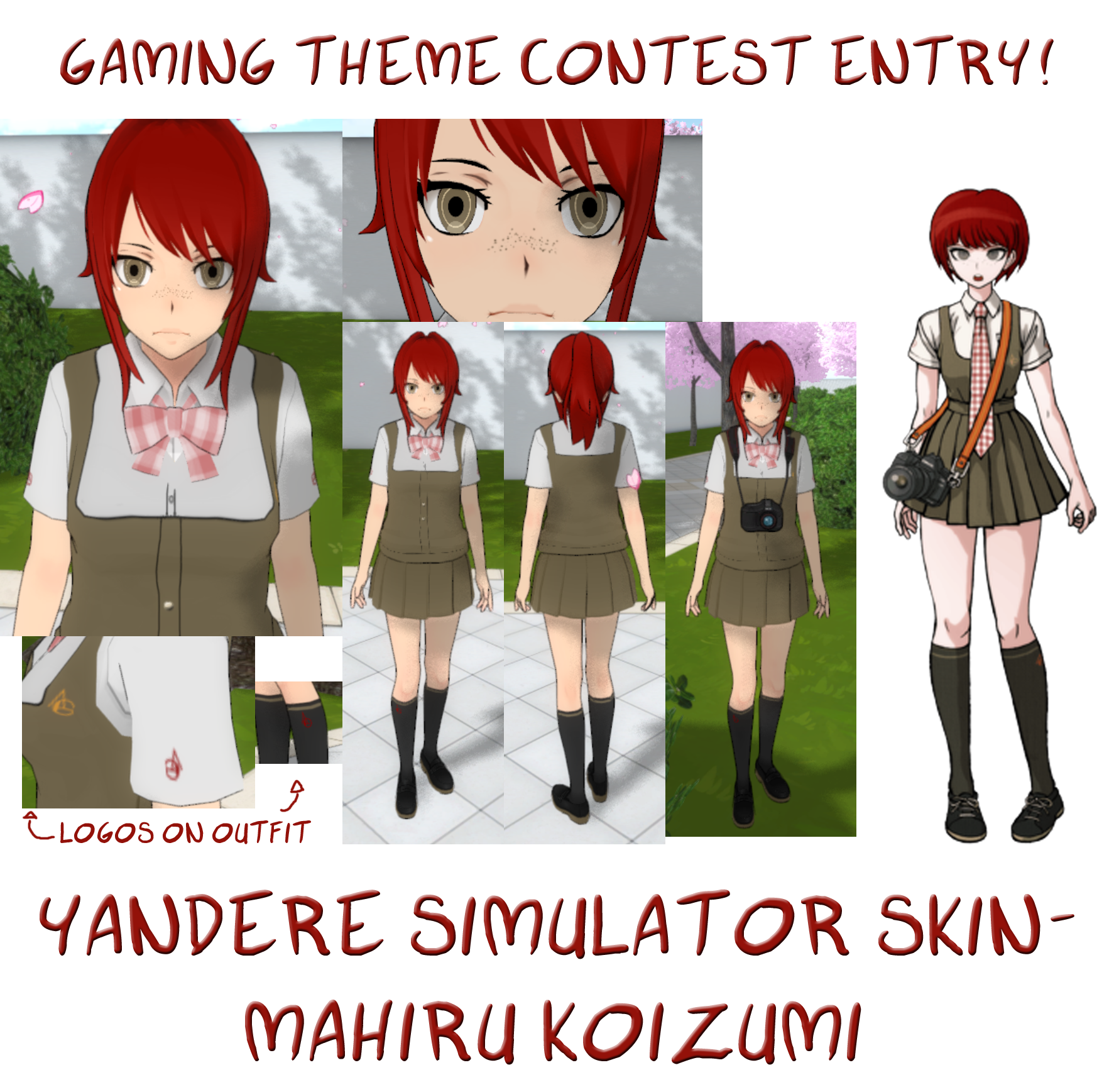 Yandere Simulator- Mahiru Koizumi Skin by ImaginaryAlchemist on DeviantArt