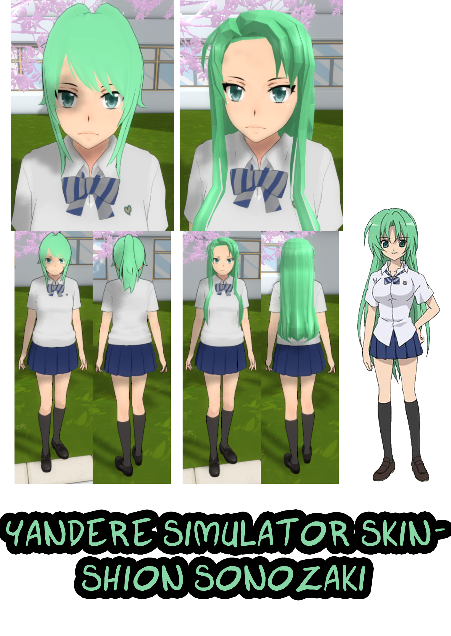 Yandere Simulator- Shion Sonozaki Skin by ImaginaryAlchemist on DeviantArt