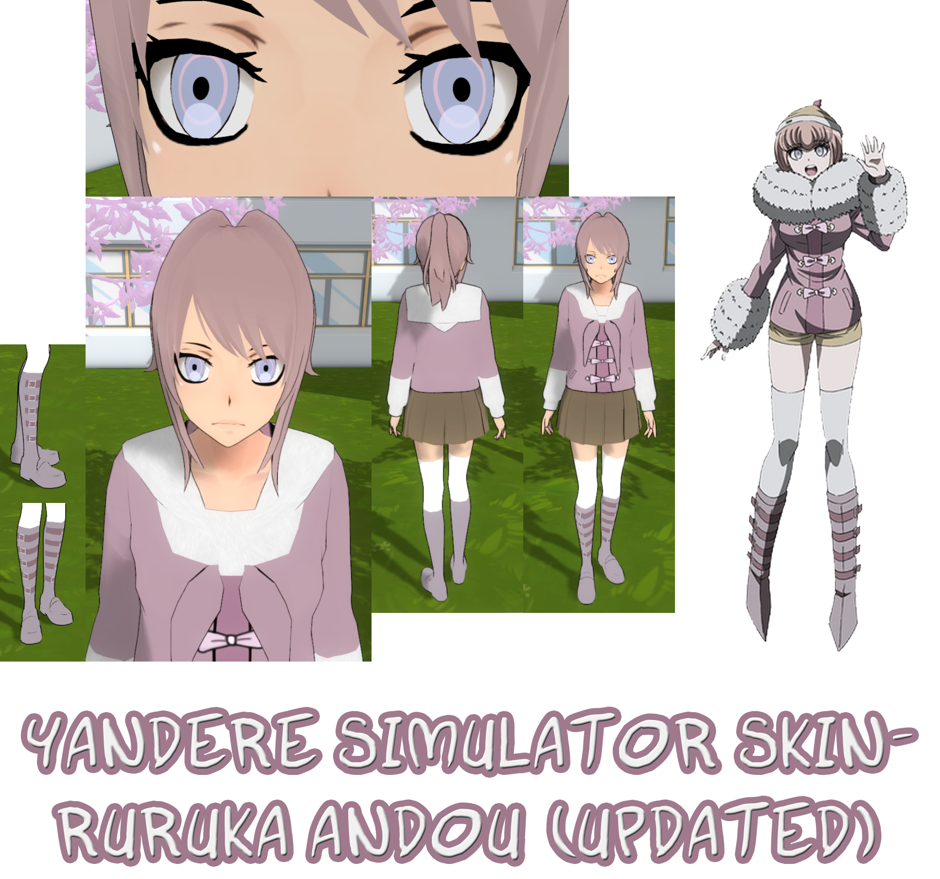 Yandere Simulator- UPDATED Ruruka Ando Skin by ImaginaryAlchemist on ...