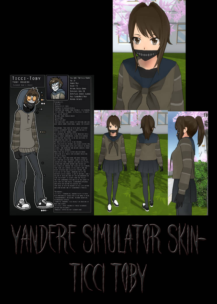 Yandere Simulator- Ticci Toby Skin by ImaginaryAlchemist on DeviantArt