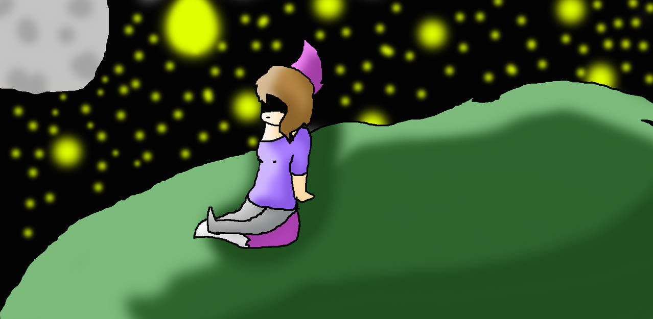 silver moon starry night by RoriMC on DeviantArt