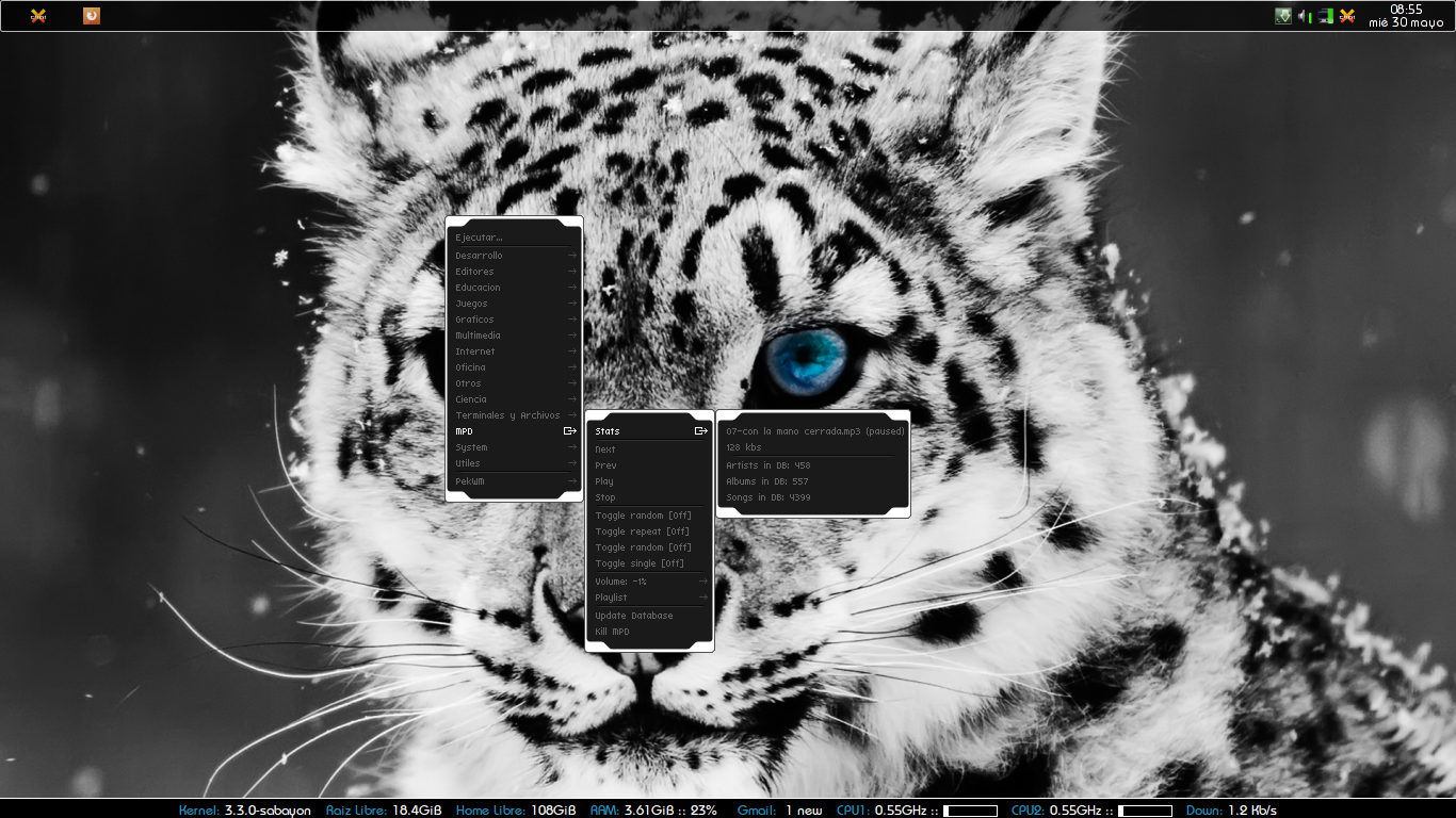 mpd en menu de pekwm by conandoel on DeviantArt