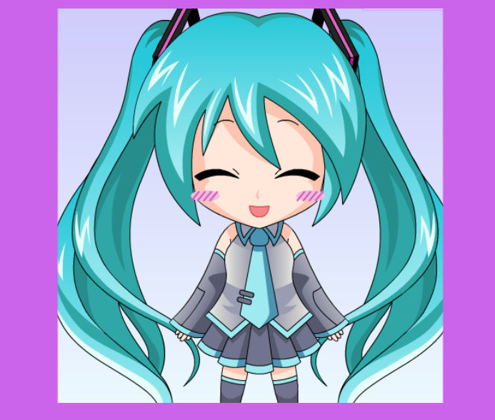 Cute Miku Chibi By Katnissehatsunem On Deviantart