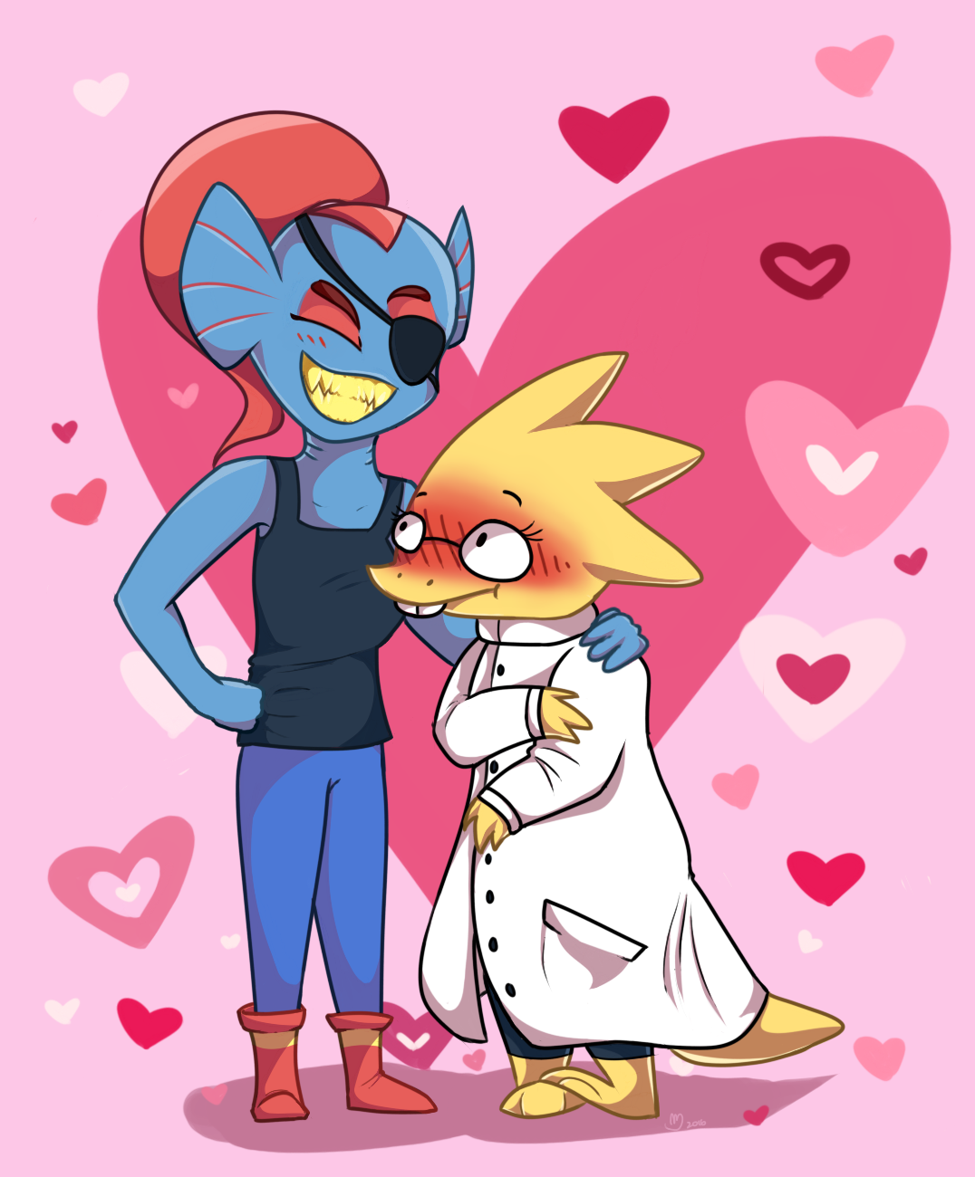 Alphys And Undyne by Chocochalk on DeviantArt