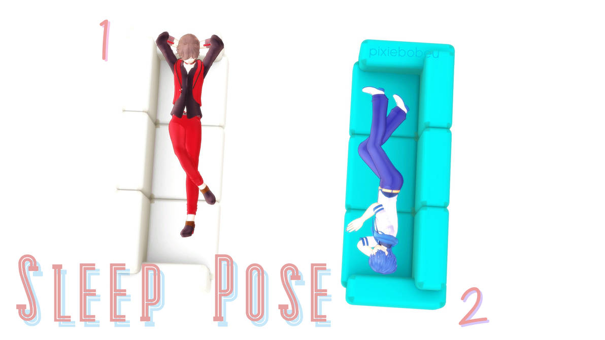 [MMD] Sleep Poses DL by pixiebobeu on DeviantArt