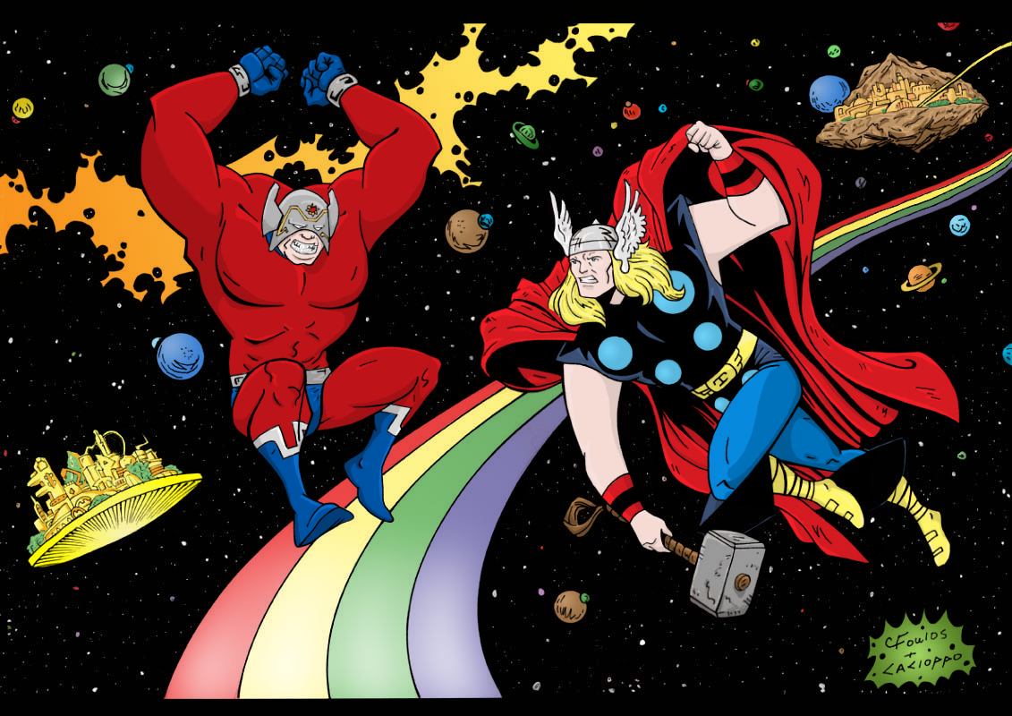 Thor vs Orion by CFouldsArt on DeviantArt