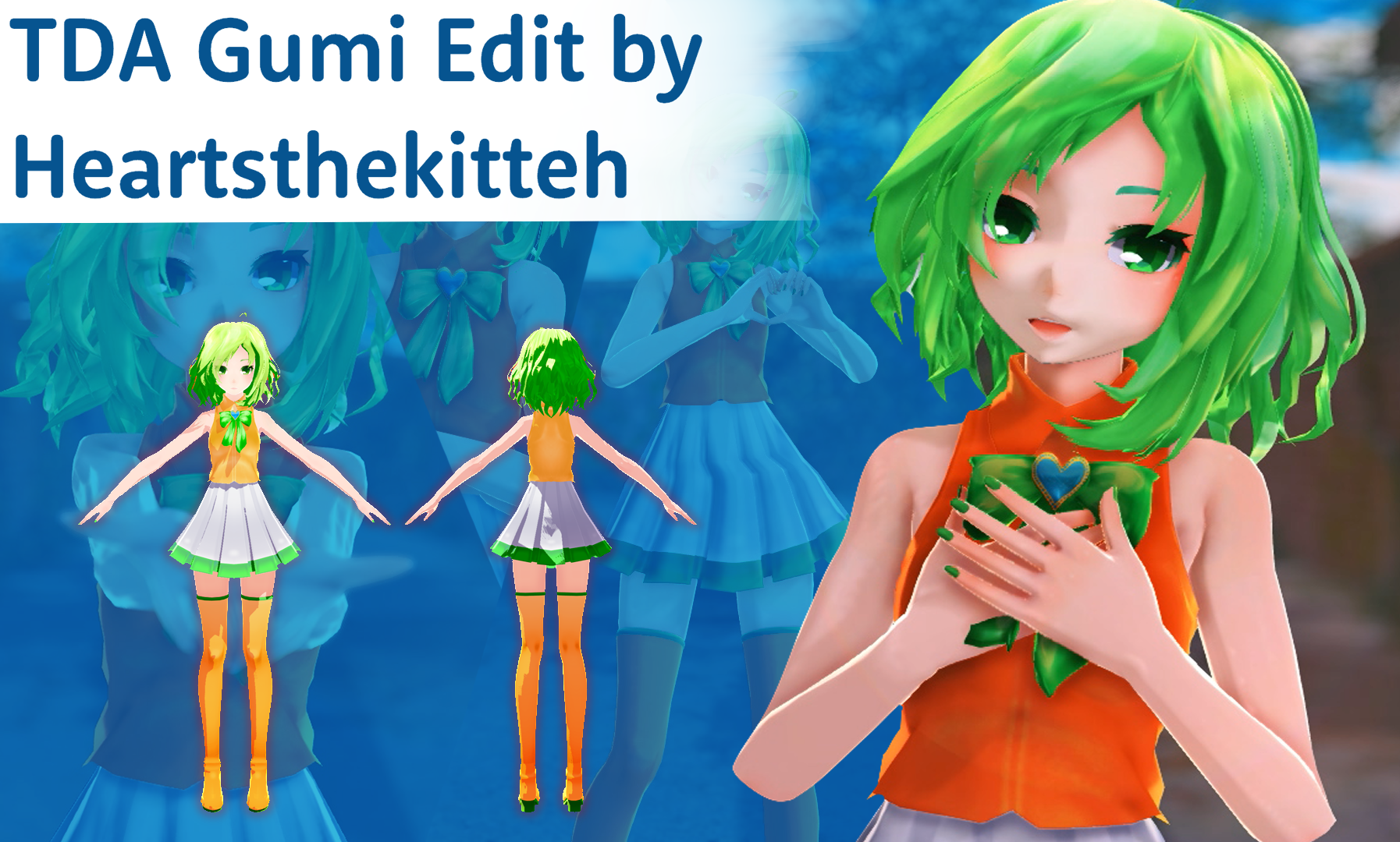 TDA Gumi Edit by Rosy Model DOWNLOAD by heartsthekitteh on DeviantArt