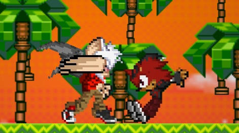 Sonic sprite battle Red Vs Jun: Preview by rougespriter on DeviantArt