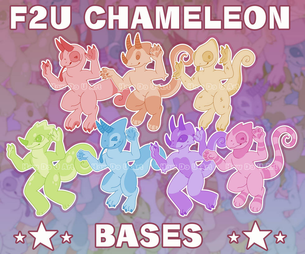 F2U Chameleon Base by How-Do-U-Art on DeviantArt