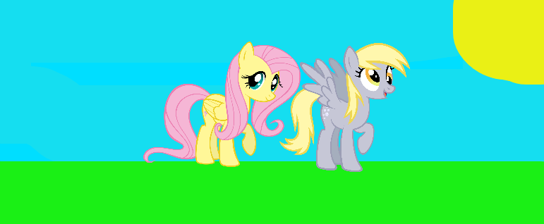 Derpy and fluttershy by pipandwolf on DeviantArt