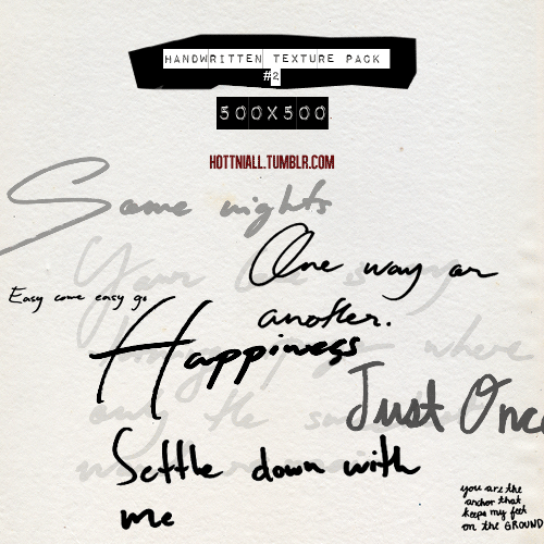 Handwritten Textures Pack#2 HOTTNIALL by waspsalnder on DeviantArt