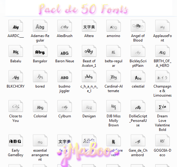 Fonts 50 by jMaBoo on DeviantArt
