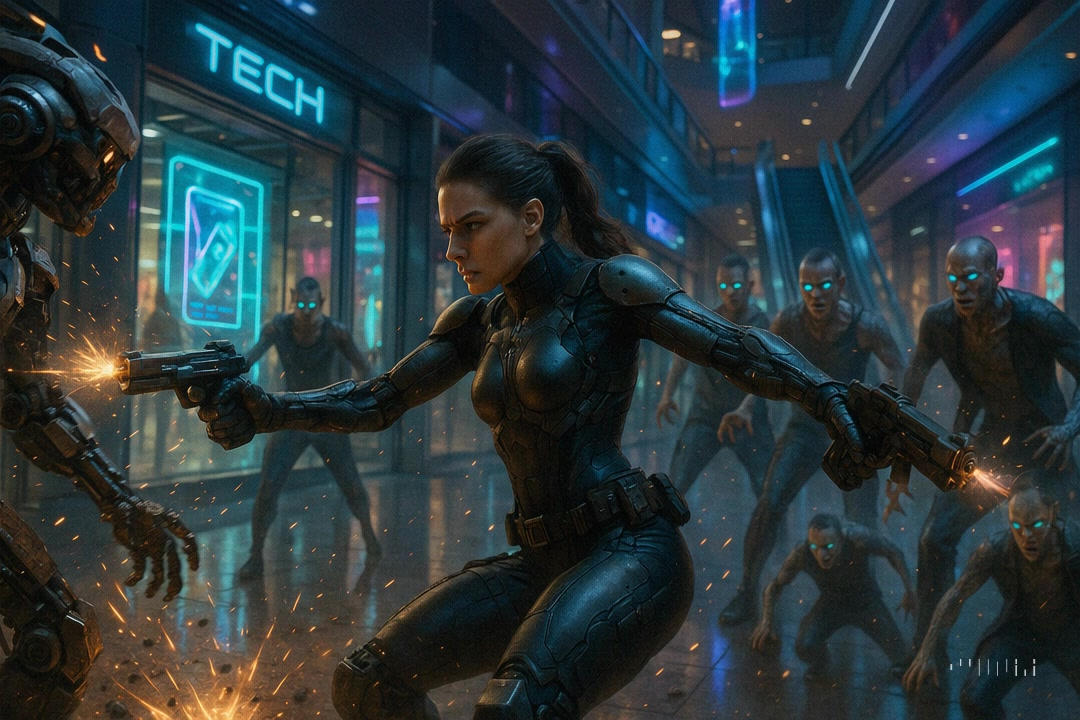 20250820 2244 Neon Combat Showdown simple compose by jemagomoen on ...