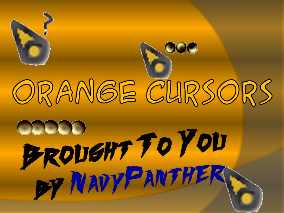Orange Cursors by NavyPanther on DeviantArt
