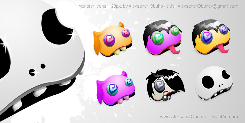 Monster icons by AleksandrObuhov on DeviantArt