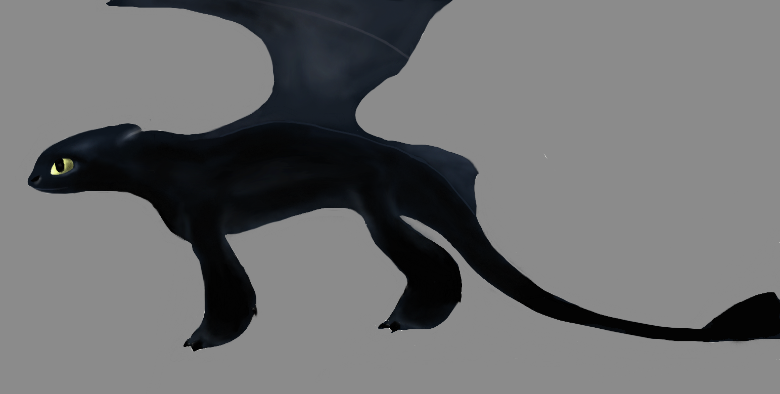 Female Night Fury concept by AmethystFH on DeviantArt