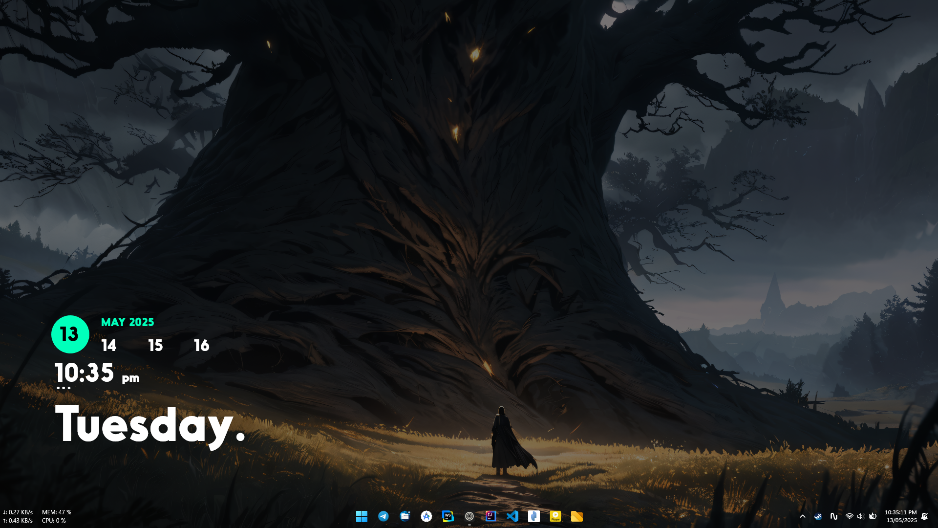 Dark Overlay Skin for Rainmeter by tashilapathum on DeviantArt