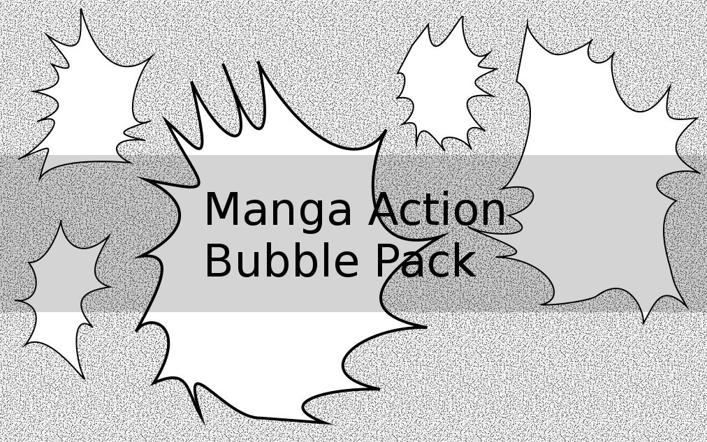 Manga action bubble pack by MoshCat13 on DeviantArt
