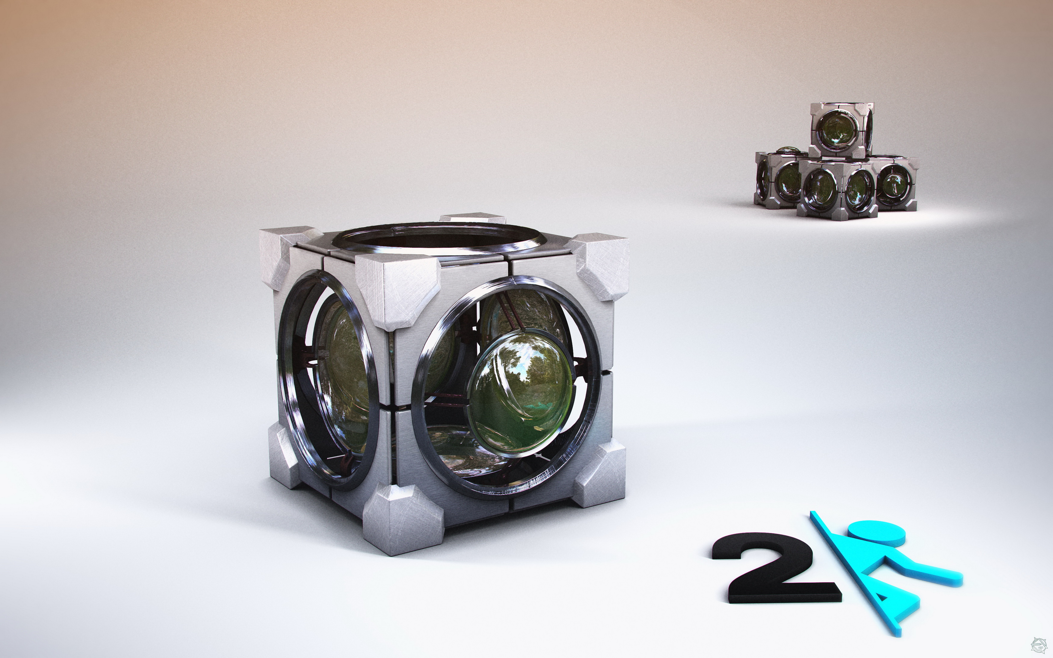 Redirection Cube - Portal by Cage-waRp on DeviantArt