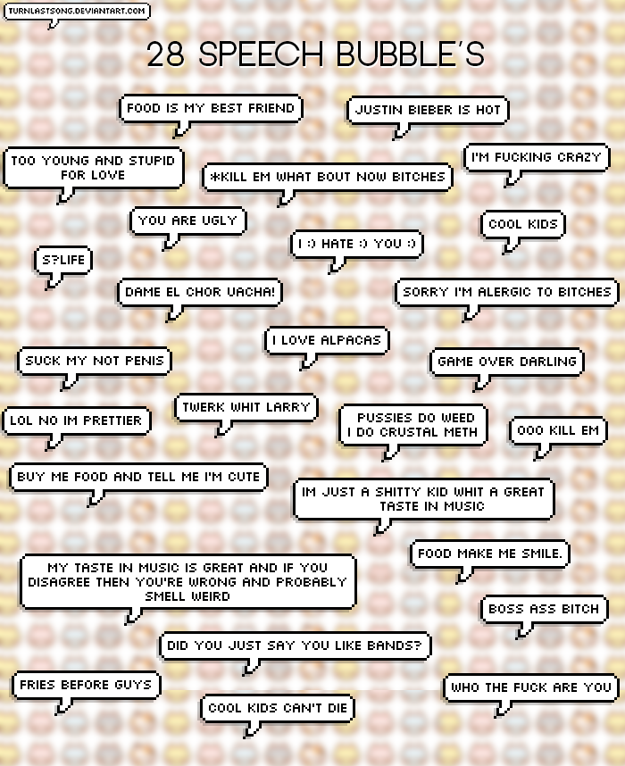 Speech Bubble's pack by turnlastsong on DeviantArt
