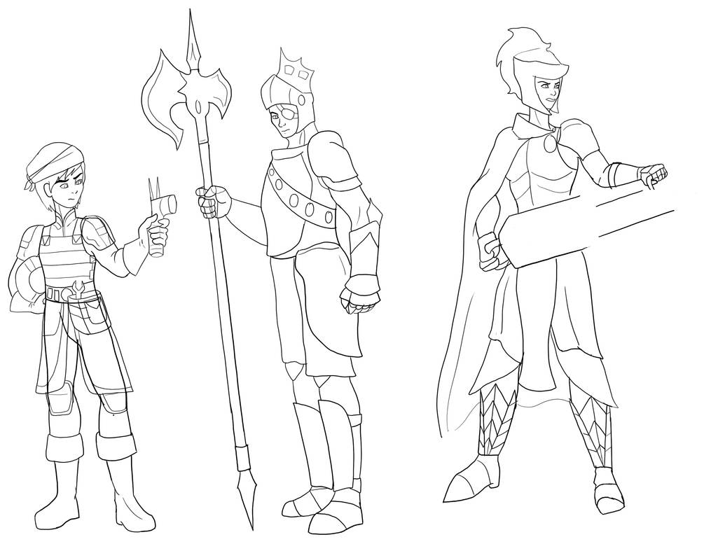 Tribal Kids Concepts 3 - WIP by MoArtProductions on DeviantArt