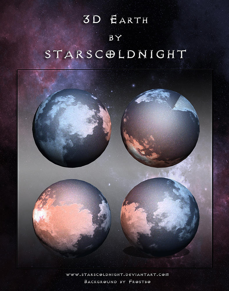 3D Earth by StarsColdNight on DeviantArt