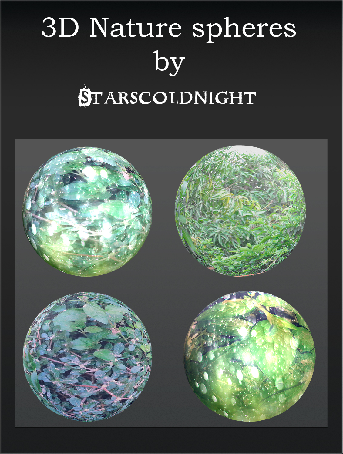 3D Nature spheres by starscoldnight by StarsColdNight on DeviantArt
