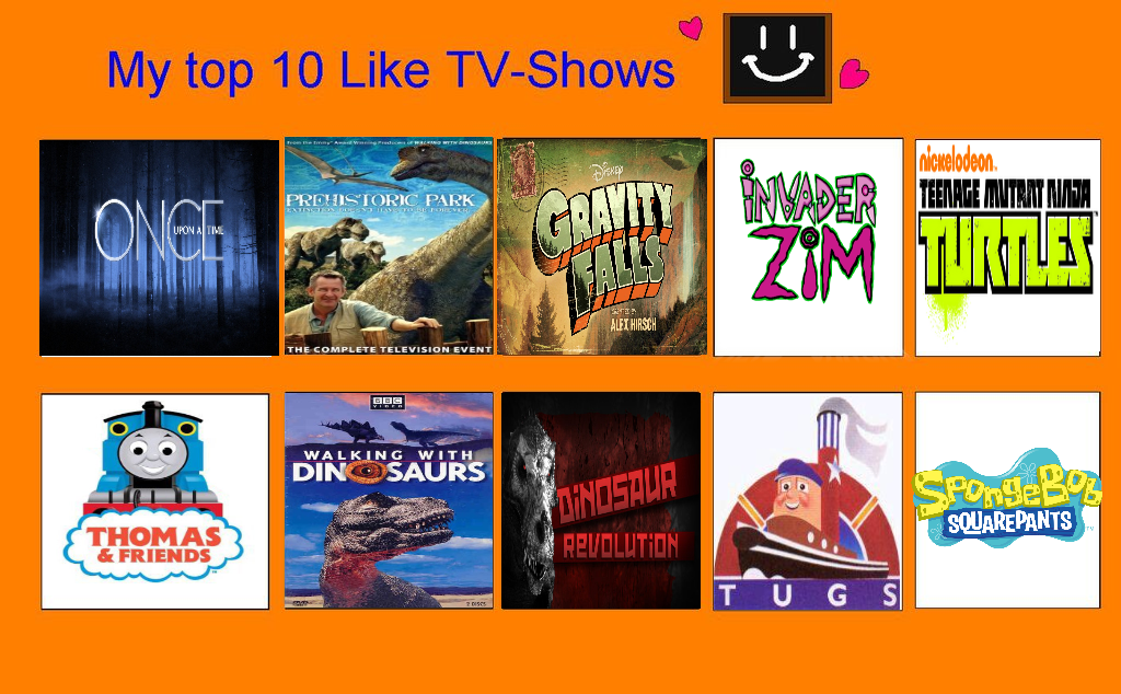 My Top 10 Favorite TV Shows by KPsaurusrex on DeviantArt