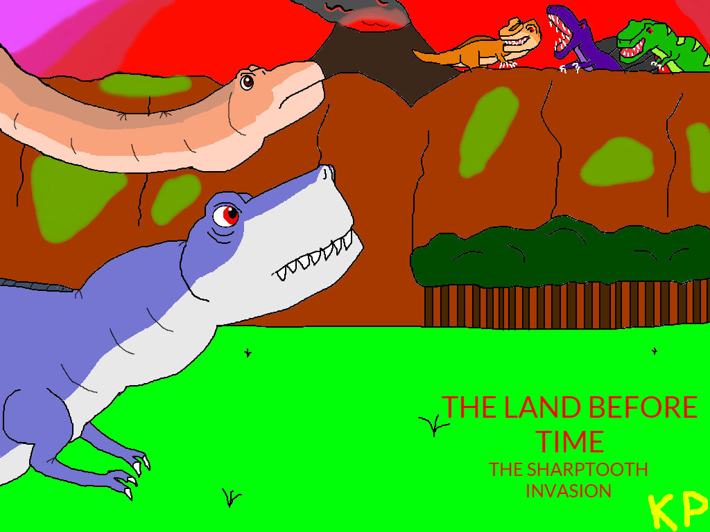 The Sharptooth Invasion Poster by KPsaurusrex on DeviantArt