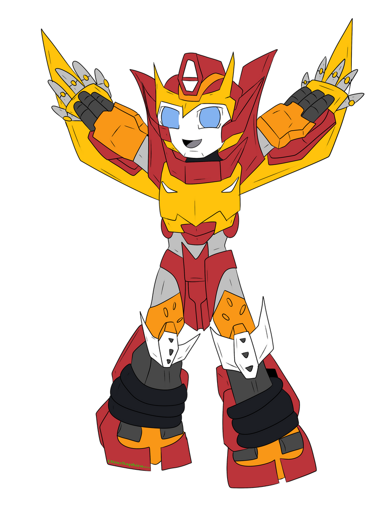 Chibi Rodimus base colour by dinosaphira99 on DeviantArt
