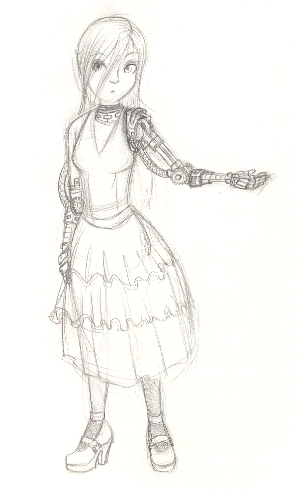 Machine Girl by MeCra on DeviantArt