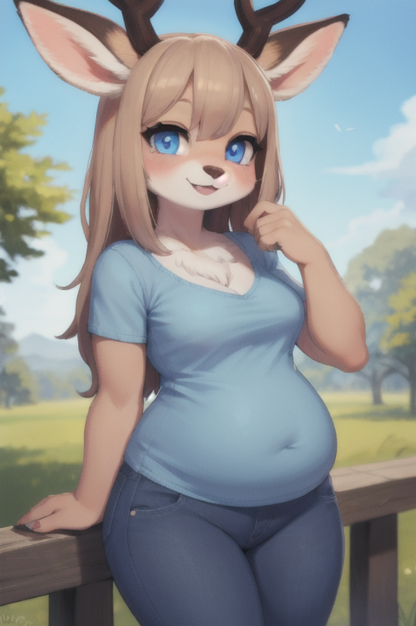 Another Chubby Deer by jacaster14 on DeviantArt