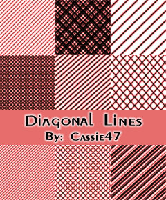 Diagonal Line Pattern Brushes by Cassie47 on DeviantArt
