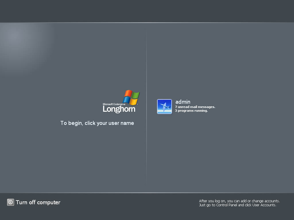 Longhorn Login v1 Beta by xpfreak on DeviantArt