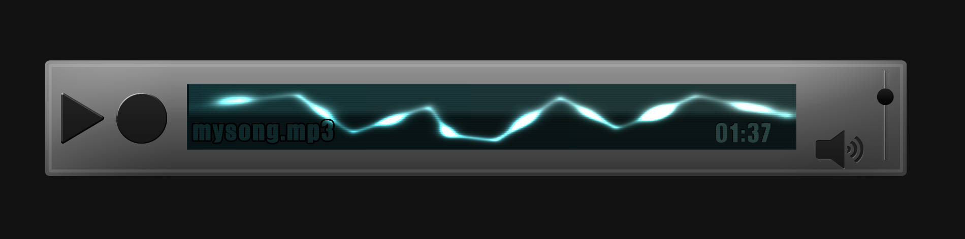 Simple mp3 Player Interface by custompowerdesigns on DeviantArt