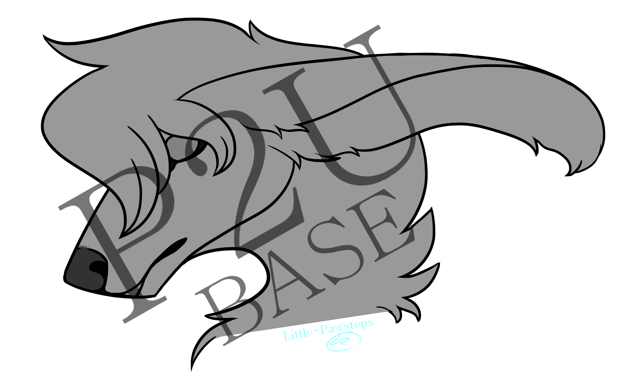 Borzoi [P2U Base] by Little-Pawsteps on DeviantArt