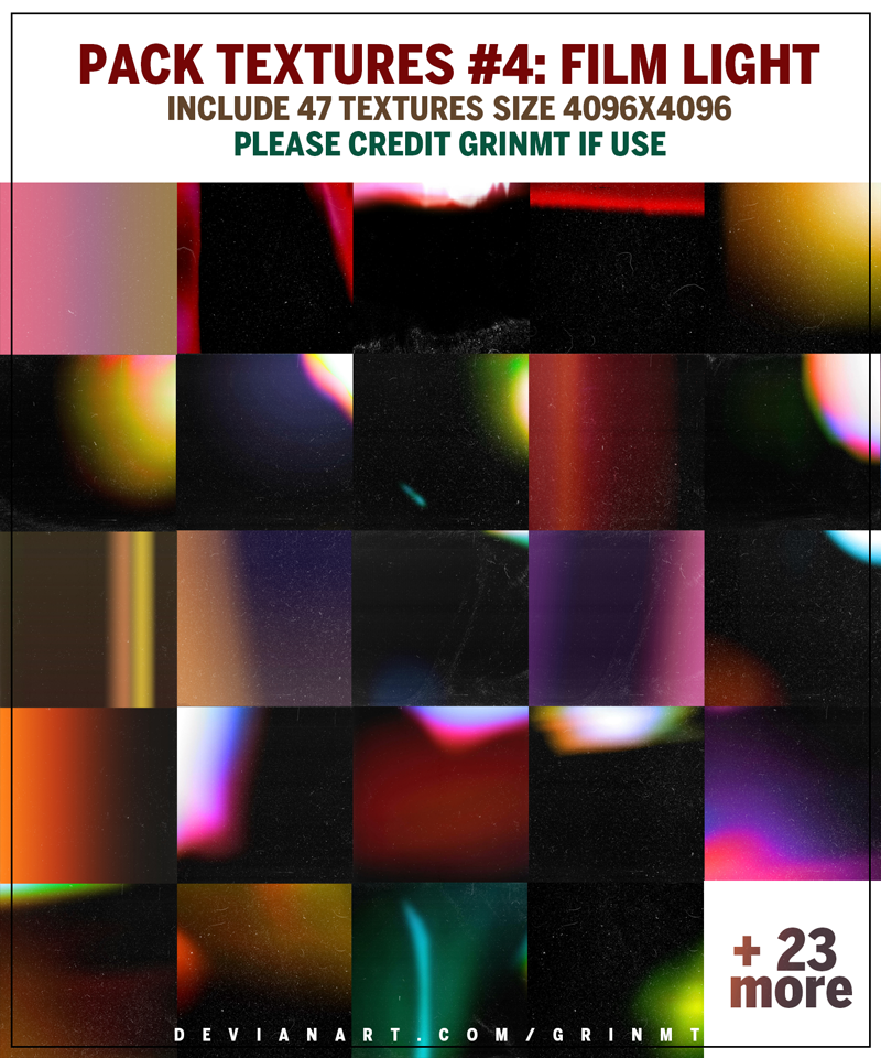 PACK TEXTURES #4: FILM LIGHT by GrinMT on DeviantArt