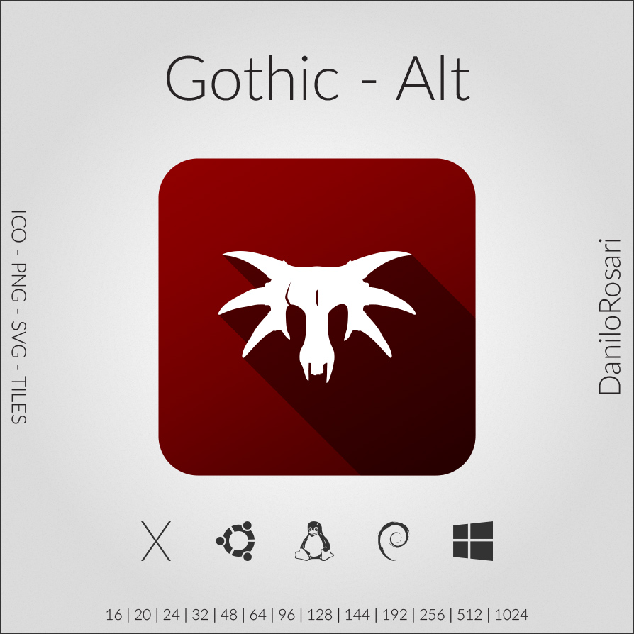 Gothic (Alt) - Icon Pack by DaniloRosari on DeviantArt