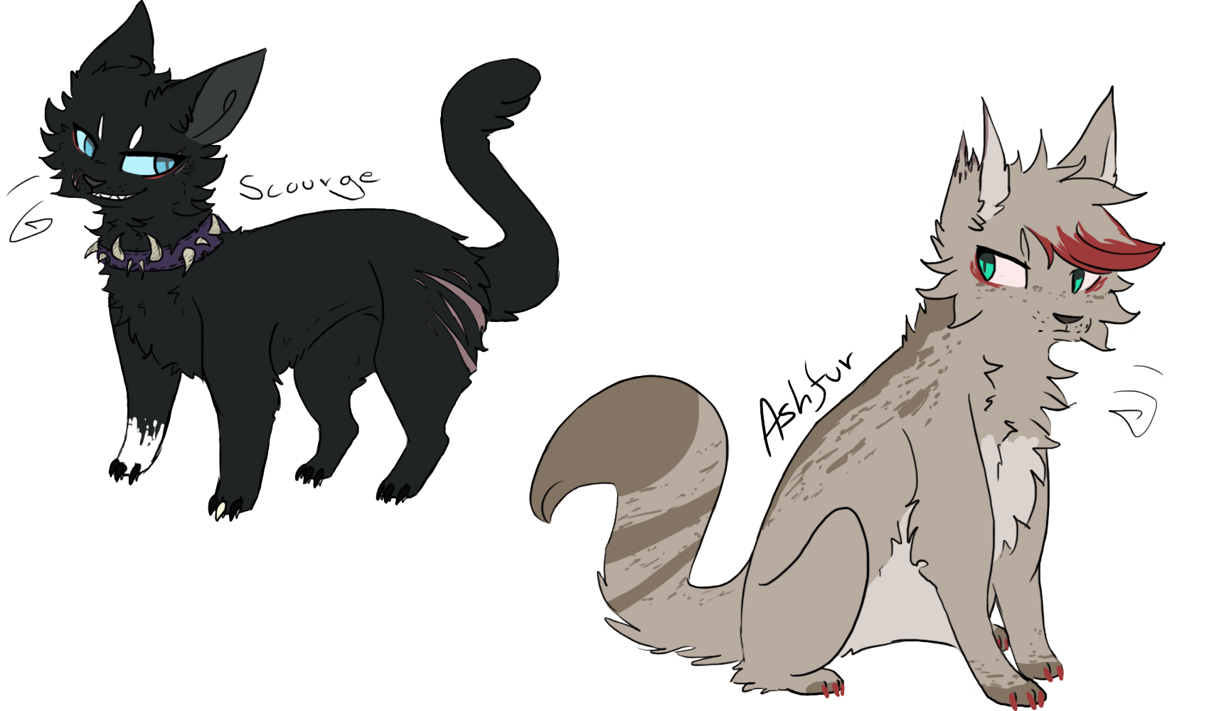 scourge x ashfur by Re-dez on DeviantArt