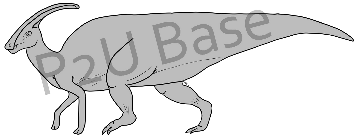 Parasaurolophus Base [p2u] by Haptik-Feedback on DeviantArt