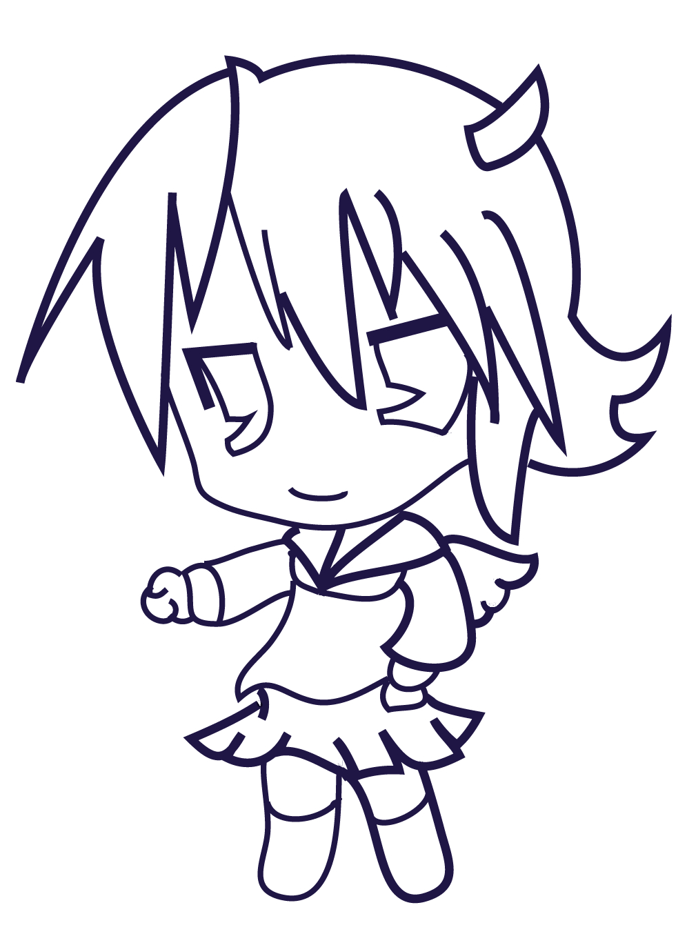 Ryuki Konata Cosplay Line Art by Itachi-Roxas on DeviantArt