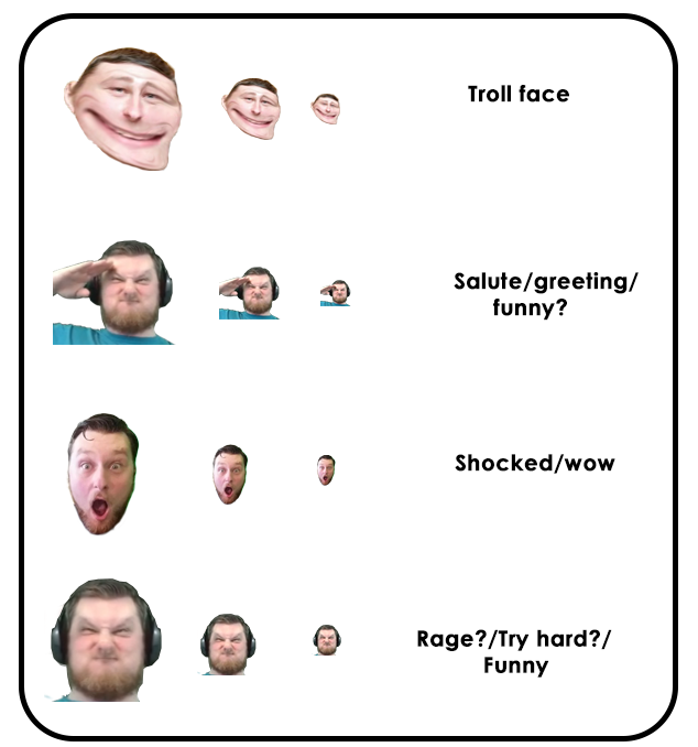 Jesse's reactions emote ideas by karbonkirby on DeviantArt